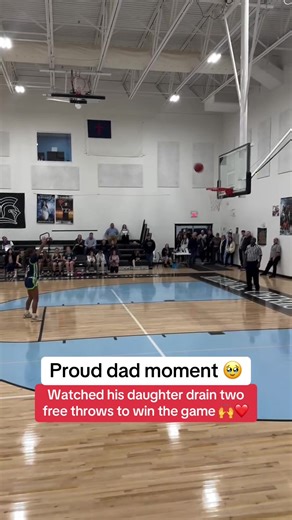Emotional Basketball Moment: Dad and Daughter Victory