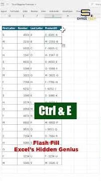 🤯 STOP typing repetitive data! Excel Flash Fill is pure AI magic in Excel #excel #excelmagictrick