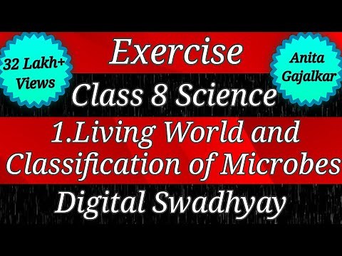 Exercise class 8 science chapter 1 living world and classification of microbes। 8th Science 1