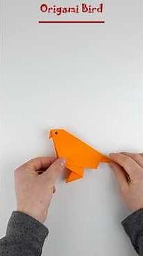 EASY Origami BIRD! | Simple Step-by-Step Paper Bird Fold + FREE PDF Diagram