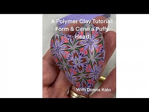 A Basic Polymer Clay Jewelry Tutorial - Forming and Caning A Puffy Heart