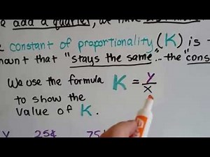 Grade 7 Math #4.2b, Write an equation for Proportions