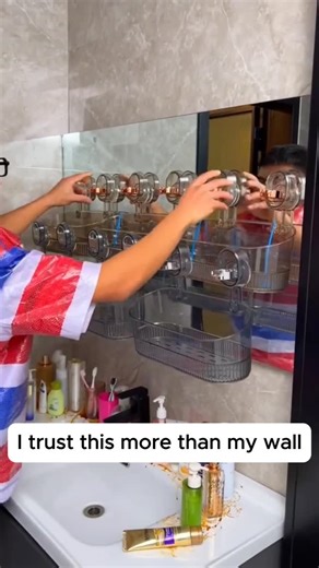 Products inventions on Instagram: "Product Link in Bio @productboom⁠ ⁠ Bathrooms get messy fast.⁠ This sticks, holds, and stays exactly where you put it.⁠ ⁠ No drilling. No tools.⁠ Just instant order on the wall.⁠ ⁠ Product: Strong Suction Quick Mini Bathroom Storage Rack⁠ ⁠ ▶️No copyright intended. DM for inquiries.⁠ ⁠ ⁠ strong suction bathroom storage rack, suction cup bathroom shelf, no drill bathroom organizer, wall mounted bathroom rack suction, quick install bathroom shelf, mini bathroom s