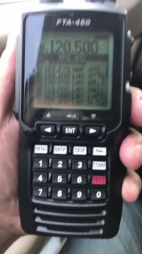 My Yaesu FTA-450L Aviation Transceiver at SFO