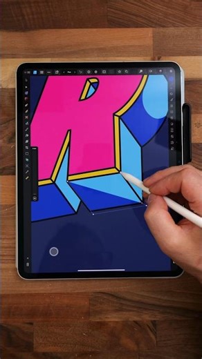 3D Lettering in Affinity Designer #affinity #lettering #typography