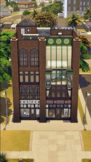 Urban Townhouse 🧱 Sims 4 Urban Build No CC Stop Motion