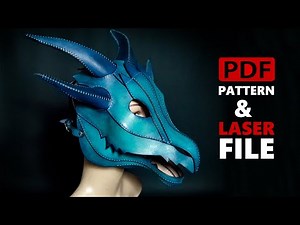 How To Make A Leather Dragon Mask | PDF and SVG Leather Pattern