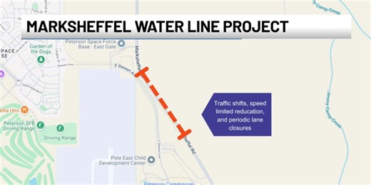 Marksheffel roadwork begins for 18,000 foot water main installation