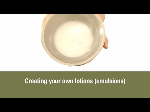 Creating your own lotions (emulsions)