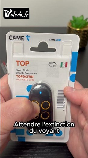 Télécommande CAME TOP 868 et 433 - Changer protocole radio #astuce