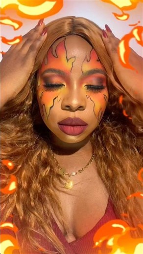 How to do fire makeup!! Halloween makeup