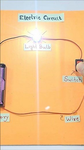 Science project for school - Simple electric circuit #scienceproject #sciencefair