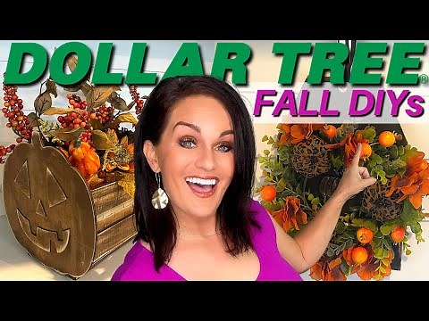 Best Fall DOLLAR TREE DIY Decor You've Seen This Year!