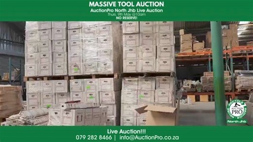 Don't miss out on AuctionPro Massive Tools Auction! Tons of brand new top quality tools on Auction, this Thursday 9 May 2024 @10am Location: Our venue is located along Cedar Rd in Chartwell Fourways, 7.5km along Cedar Rd | AuctionPro