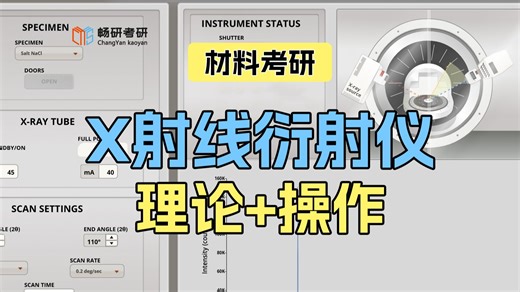 材料分析测试方法金牌课 X射线衍射仪 理论 操作 考研复试 材料复试
