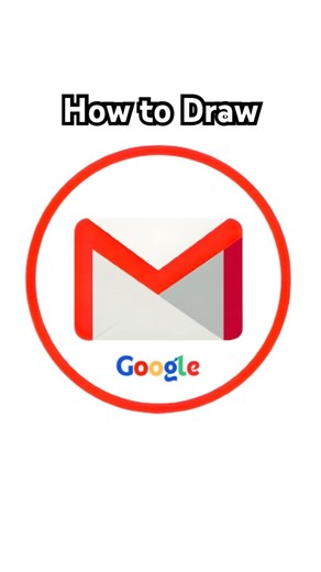 🎨 How to Draw Google Gmail Logo in MS Paint! #DigitalArt