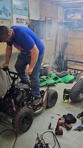 33K views · 1.1K reactions | FIRST START of the banshee powered kids sized chinese atv! #stupidfastjohn #banshee #yamaha #chineseatv #kidsquad #banshee350 | Stupid Fast John | Facebook