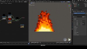 3D Artist eeeeelord unveiled this amazing procedural pixelated fire shader set up with Blender. More: https://80.lv/articles/procedural-pixelated-fire-shader-set-up-with-blender | 80 Level