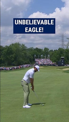 Scottie Scheffler's EAGLE with SECOND shot of his tournament! 😱
