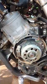 KTM ignition timing with a standard dial indicator