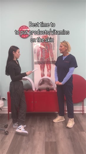 🌞✨ VITAMINS & YOUR SKINCARE ROUTINE — PART 1! Ever wonder when to apply your favorite vitamins for max results? 🧴⏰ Dr. Doran talks about key vitamins and acids with an advanced clinical esthetics student from International Skin Beauty Academy on the best times to apply powerhouse ingredients like Vitamin C, Vitamin A (Retinol), and more. 💡👩‍⚕️ #skincare #skincaretraining #vitamins #healthyskin #education | International Skin Beauty Academy