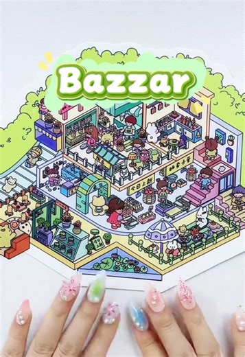 ASMR 3D Scene Sticker: Exploring the Bazaar