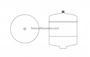 Expansion Vessel - Free CAD Drawings