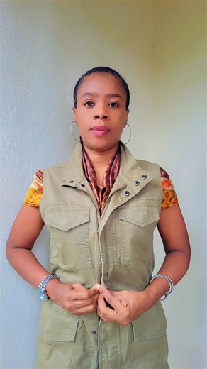 15K views · 338 reactions | Elegant way to cover your sleeveless jacket with a scarf. | Unique Chioma | Facebook