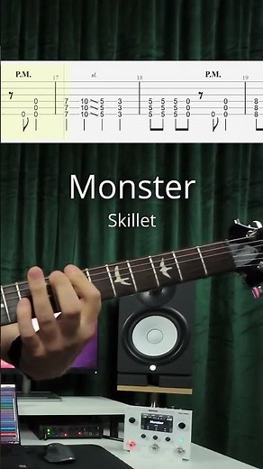 Skillet - Monster - Guitar Tab | Cover | Tutorial | Lesson