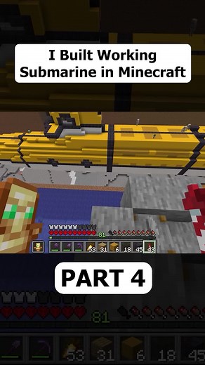 Realistic Water Physics in Minecraft Submarine Gameplay