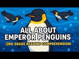 3RD GRADE READING COMPREHENSION - ALL ABOUT EMPEROR PENGUIN - READING COMPREHENSION PRACTICE