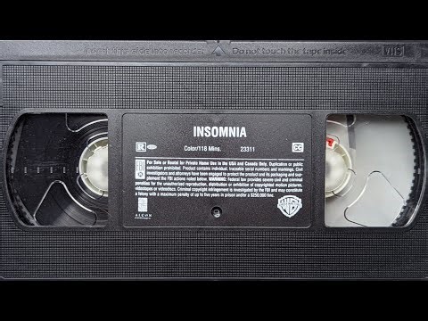 Insomnia (2002) VHS Pre-Show