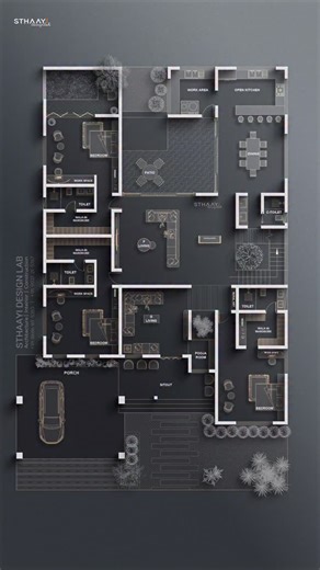 𝐒𝐓𝐇𝐀𝐀𝐘𝐈 𝐃𝐄𝐒𝐈𝐆𝐍 𝐋𝐀𝐁 on Instagram: "A thoughtfully planned home where privacy, flow, and functionality come together seamlessly. From clearly defined private zones to open, breathable common spaces, every element is carefully positioned to enhance comfort and everyday living. Natural movement between spaces, balanced proportions, and purposeful zoning ensure the home feels both efficient and emotionally warm designed not just to look good, but to live beautifully. 📩 DM us to start