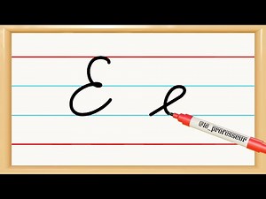 e in cursive writing | capital and small e in cursive writing