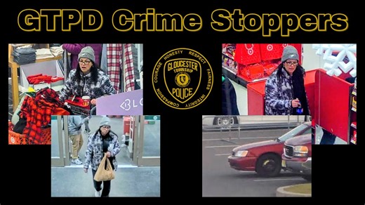 🛑 Gloucester Township Police Crime Stoppers VIDEO- Suspect Attempts To Shoplift Numerous Items At Target Store 12-21-2025: https://youtu.be/TZ7T_BssGPI 🛑 The pictured suspect enters the Target Store Gloucester-Township, selects approximately $514.00 of items and places them into a cart. The suspect then hangs around the front of the store, past all points of sales, for a few minutes then attempted to exit. Target Loss Prevention stops the suspect, recovered the merchandise, and asked them to r