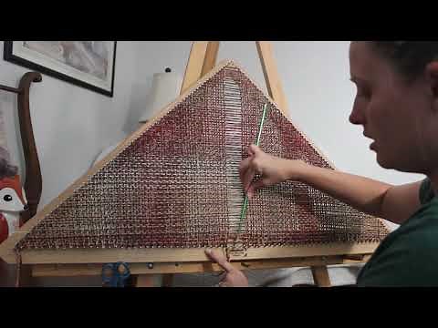 How to Continuous Strand Weave on a Triangle Loom
