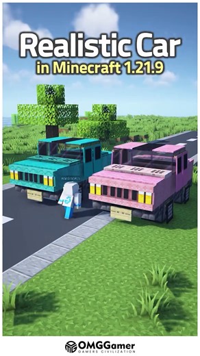 1.1K views · 25 reactions |  Minecraft Realistic Car Build Bring modern design to your world with this ultra-realistic car build! ✨ Perfect for city maps or luxury mansions, it adds detail and life to your Minecraft streets. ️ #MinecraftCar #RealisticBuild #MinecraftDesign #ModernMinecraft #CreativeBuild #MinecraftIdeas #CityBuild | OMGGamer | Facebook
