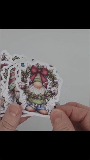 This sweet set will be uploaded tomorrow to Facebook and Etsy! ✨Whimsical Holiday Gnome Stickers✨  | Black Line Designs | Facebook