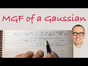 Moment Generating Function of a Gaussian