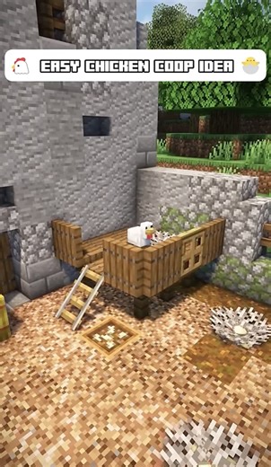 Minecraft mini builds: Easy chicken coop idea