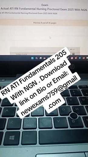 ATI RN Fundamentals proctored exam 2025 with NGN