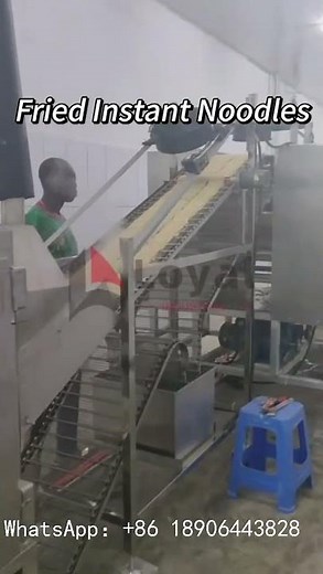 Instant noodles factory| Fully automatic indomie fried noodles production line| noodles fryer