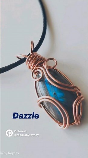 Wire Wrap Labradorite Cabochon Pendant Tutorial from Regalia by Reyney