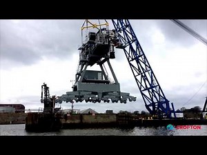 280 Ton Ship Loader Lift by Crofton Industries' 350 Ton Floating Derrick, The Samson.