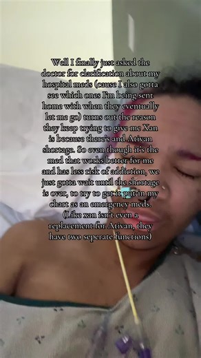 I guess they run out of it a lot because they have to use so much so there’s a nationwide shortage. So hopefully when I can get up with my epilepsy specialist or my psych, I can get them to change me to a medication that I know I will be able to refill. #chronicillness #disabled #stuckinhospital #advocatingforyourself