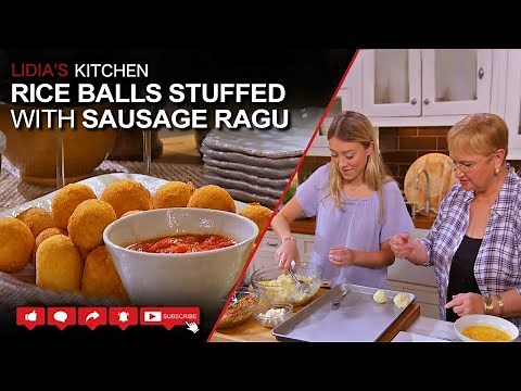 Rice Balls Stuffed with Sausage Ragù