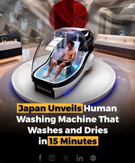 Daily Collab | Japan has launched its futuristic “human washing machine,” now available for purchase at around $385,000. Developed by Japanese company... | Instagram
