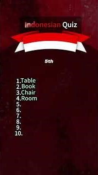 10 Quiz bahasa Inggris part 2 #quizenglish #quiz #quizchallenge