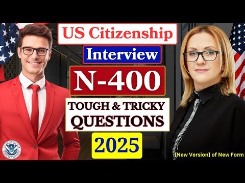 New N400 US Citizenship Interview - Naturalization Test 2025 | Real Experience of Passing the Exam!