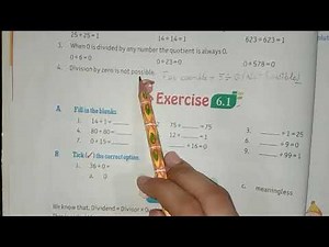 Class-4 Division | Terms of division, properties of division, exercise of division || Division by 0